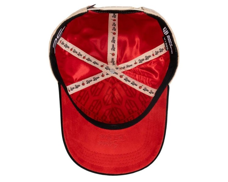 GORRA JC HATS / LOU LOU CHERRY BEIGE BLACK
