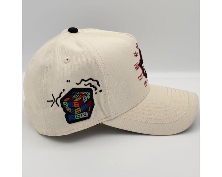 GORRA JC HATS / HAPPY FACE BEIGE
