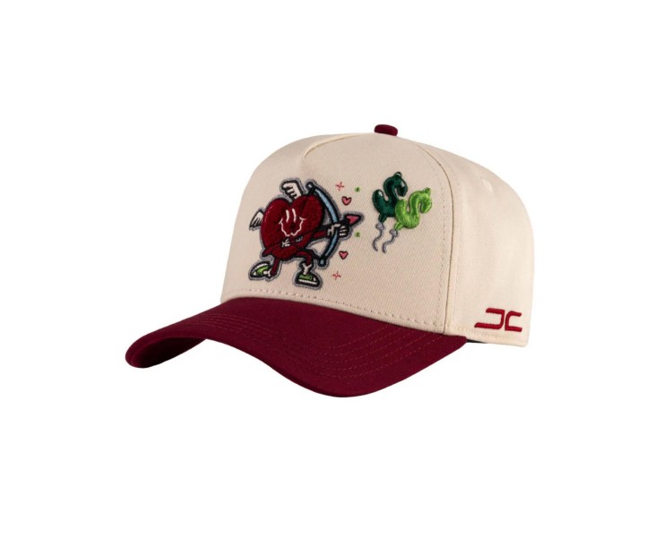GORRA JC HATS / MONEY LOVE BEIGE RED