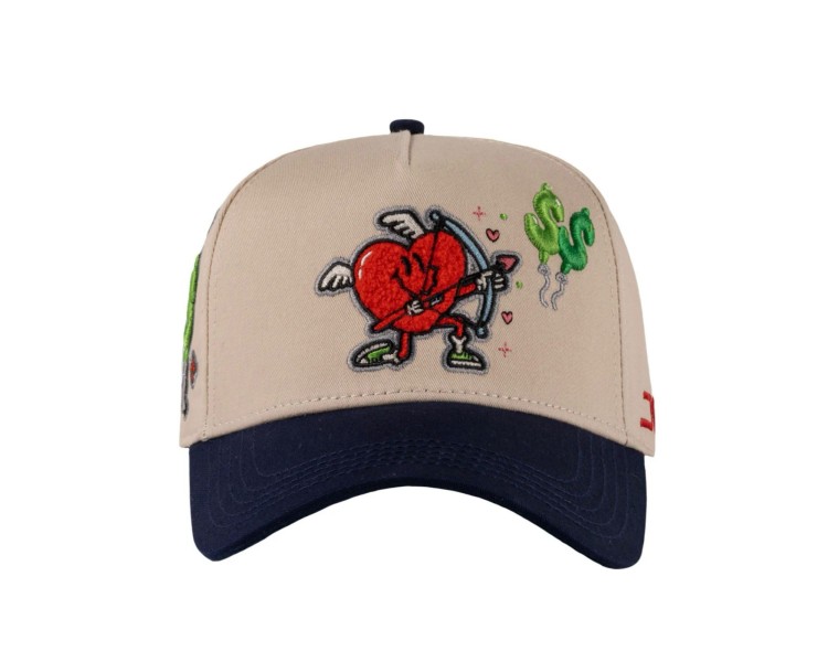 GORRA JC HATS / MONEY LOVE BEIGE NAVY