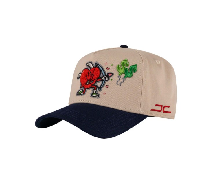GORRA JC HATS / MONEY LOVE BEIGE NAVY
